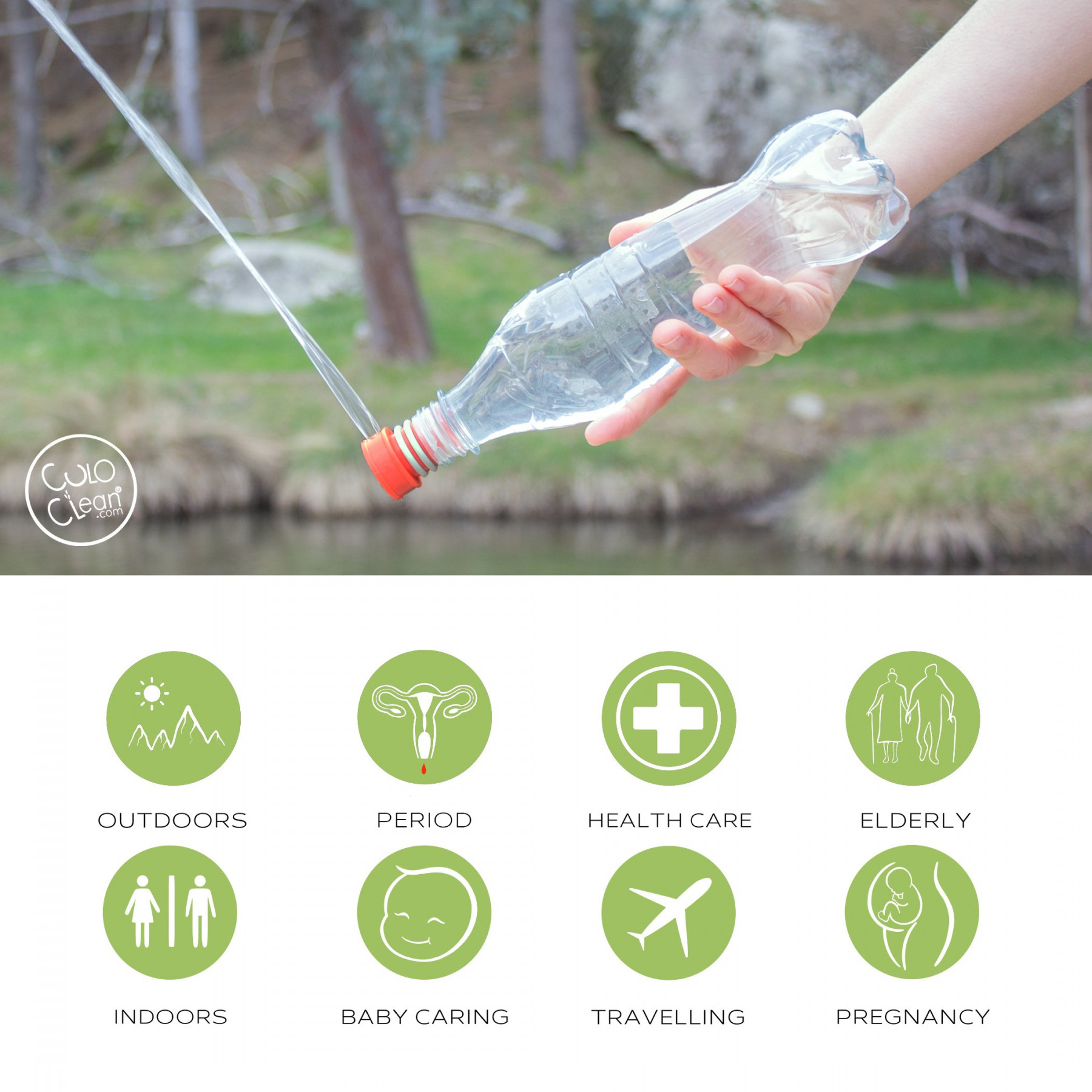 Culo Clean : le bidet portable ultraléger pour 100% d'hygiène en ...