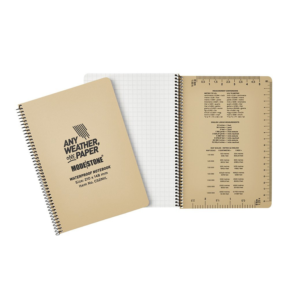 Carnet tout-temps imperméable Modestone Waterproof Notepad 148x210mm