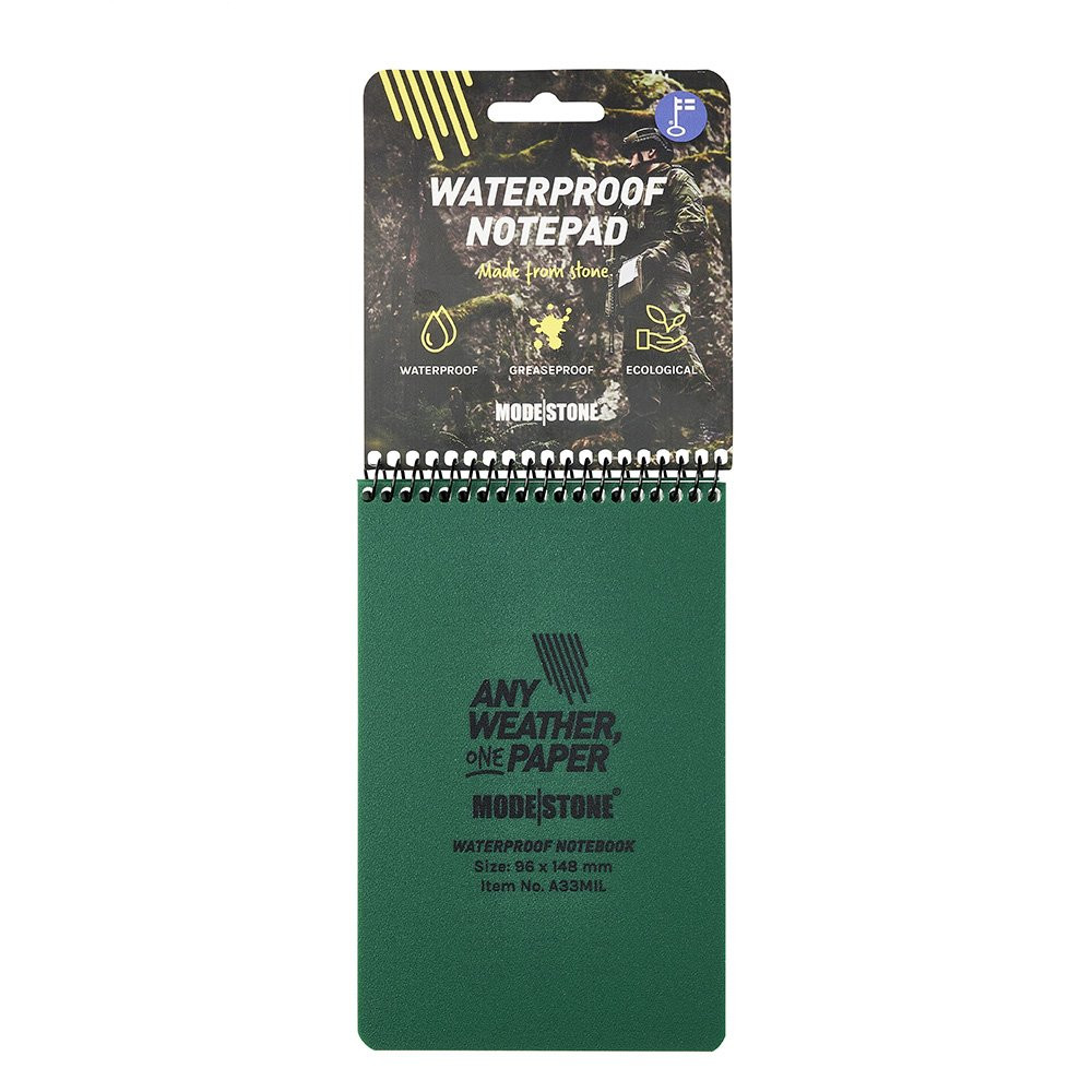 Carnet tout-temps imperméable Modestone Waterproof Notepad 96x130mm