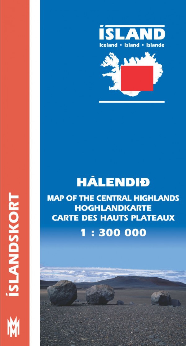 Carte touristique - Hálendið 1:300 000 - Hauts Plateaux d'Islande ...