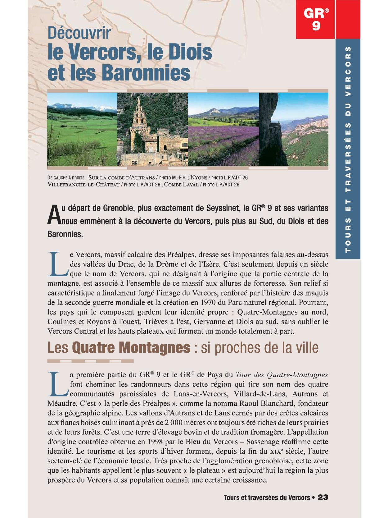 Topo-Guide FFRP : Tours et Traversées du Vercors, du Diois et des Baronnies