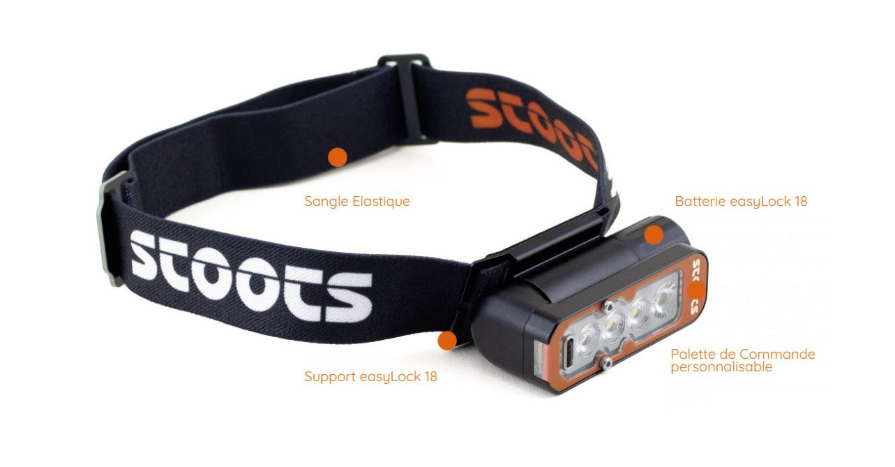 Lampe frontale Stoots Hekla 3 pour le Trail, le Running, la Randonnée ...