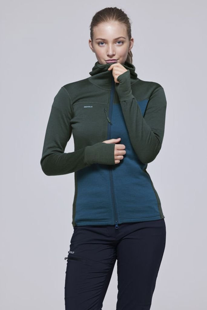 Couche intermédiaire Nibba Pro Merino Jkt Hood Woman Devold