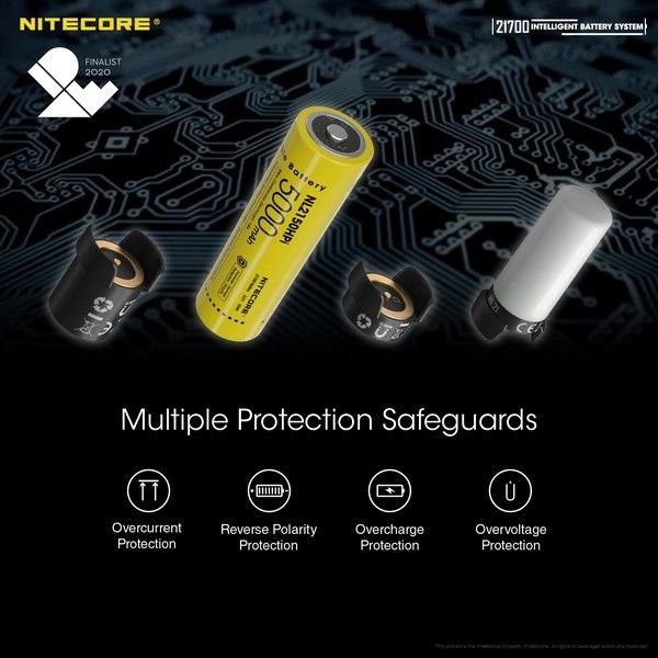Powerbank et lampe de secours Nitecore 21700 Intelligent Battery System