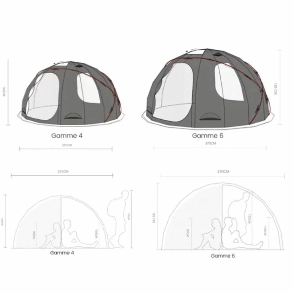 Tente d'expédition polaire Nortent Gamme 6 Tent