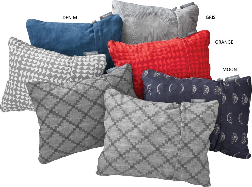 Compressible Pillow Thermarest - Coussin confortable pour le voyage.