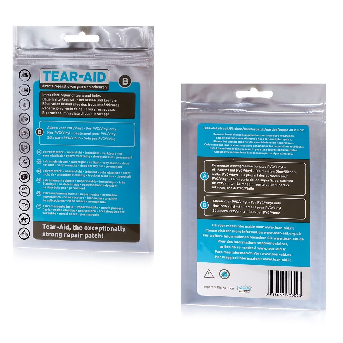 Tear-Aid Type B : Kit de réparation pour matériaux et tissus en vinyle ...