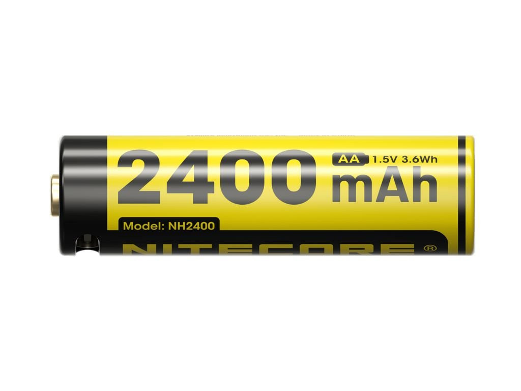 Batterie lithium en forme de pile AA (LR6) Nitecore Pack 4x Batteries ...