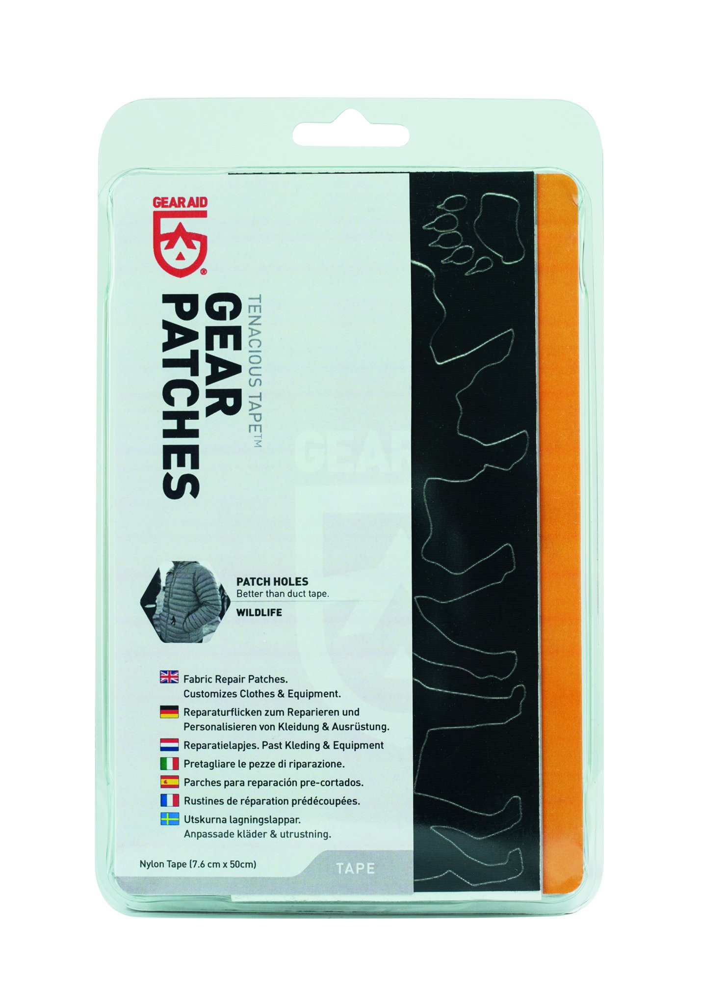 Rustines de créparation et personnalisation avec motifs d'animaux Wildlife - GearAid Tenacious ...