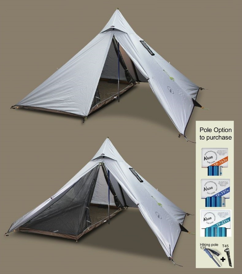 Tipi 4 saisons Luxe Outdoor Mini Peak XL Mesh